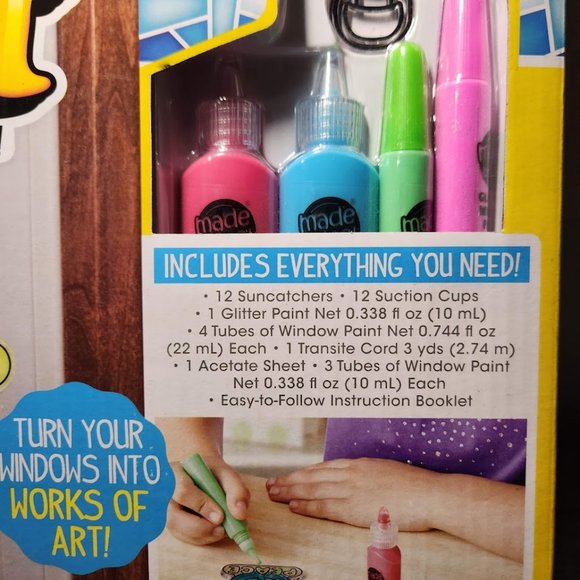 Toys | New Suncatchers Window Art Craft Kit Stained Glass Sun Catchers ...